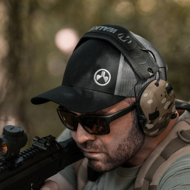 The Gray and Black Icon Trucker Cap - Magpul