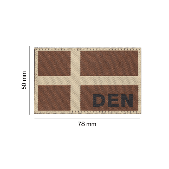 Denmark Flag Patch Desert - Clawgear