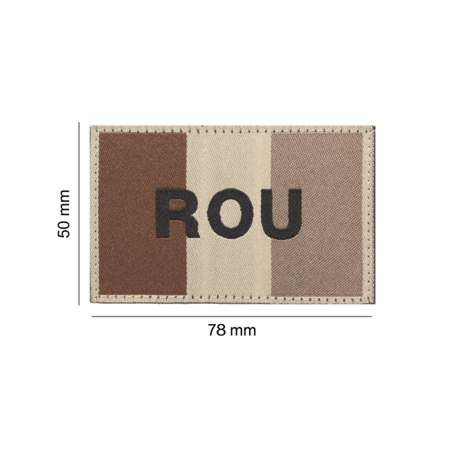 Romania Flag Patch Desert - Clawgear