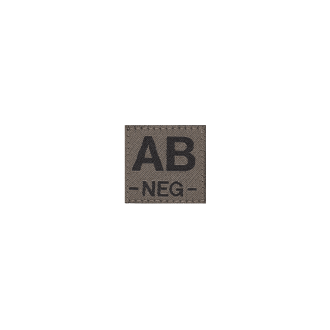 AB Neg Bloodgroup Patch - Clawgear