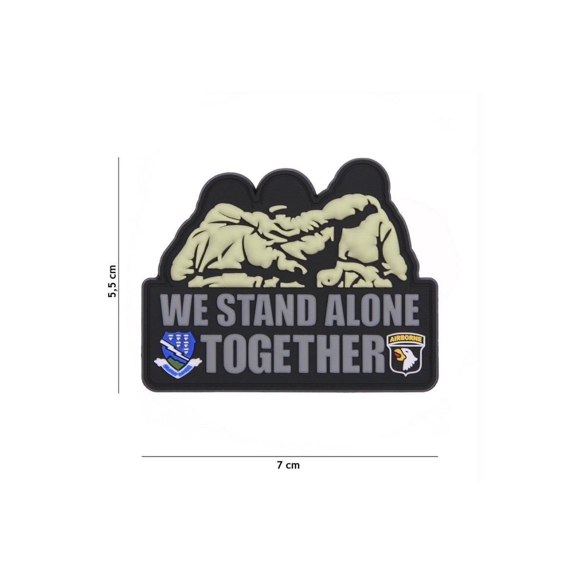 3D PVC Patch We Stand Alone Together - 101 Inc