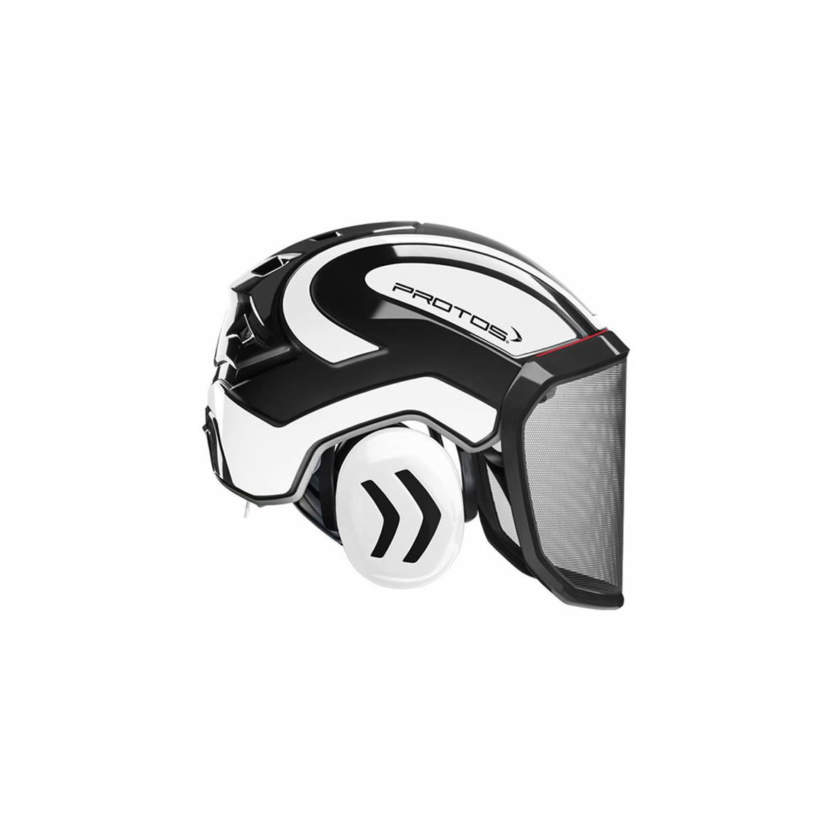 Protos Integral Forest Helmet with F39 Visor - Black/White