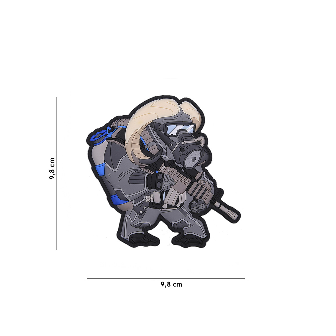 Patch 3D PVC Frogman Ox No.5 - Task Force 2215