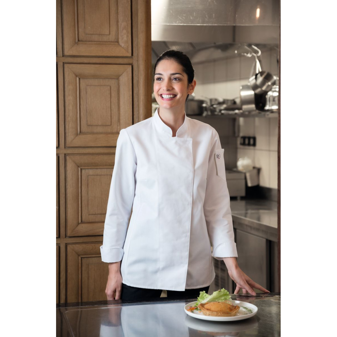 Long-sleeve Unera chef jacket white - Robur