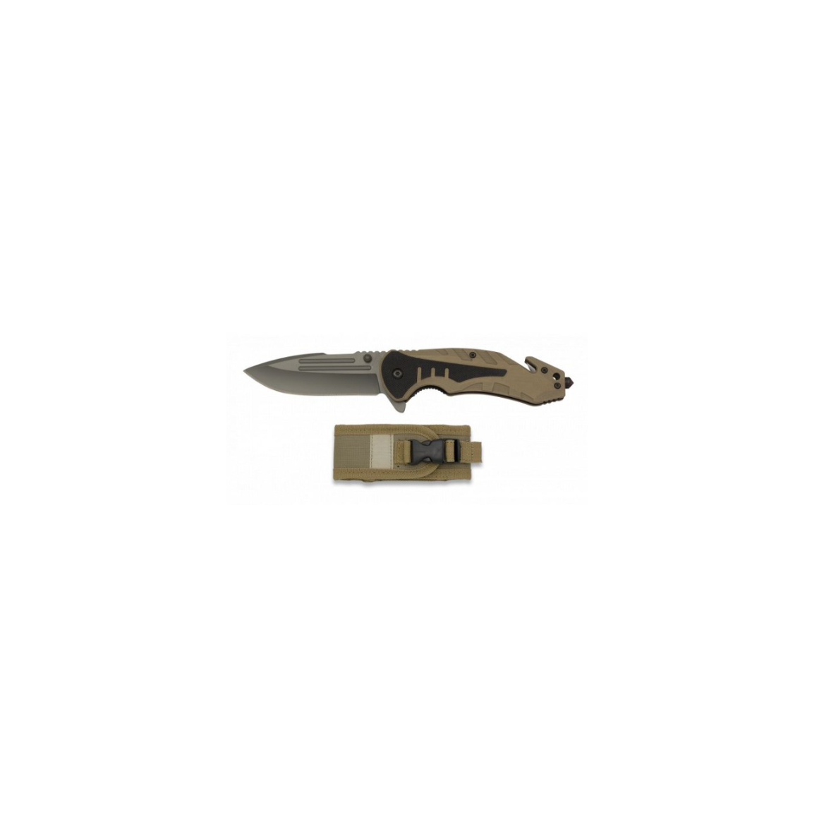 K25 brand tactical G10 folding knife in Coyote color available IN STOCK