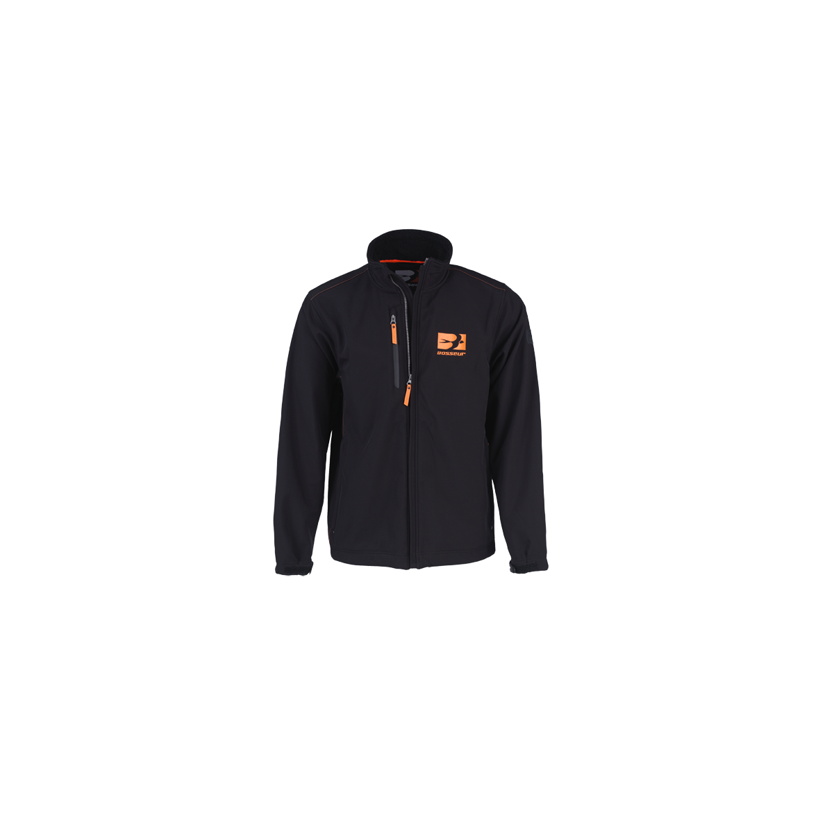 Nutak Black-Orange Softshell Jacket by Bosseur