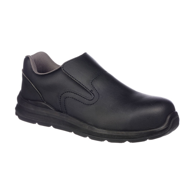 Black S2 slip-on safety shoes - Portwest