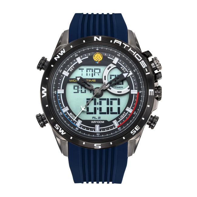 Chronograph alarm watch Athos 1 silicone - Patrouille de France
