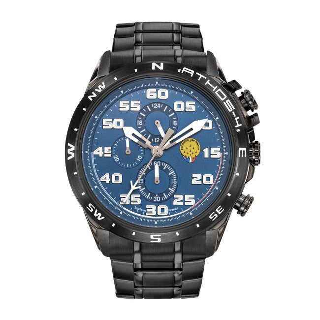 Athos 4 black/blue men's chrono watch - Patrouille de France