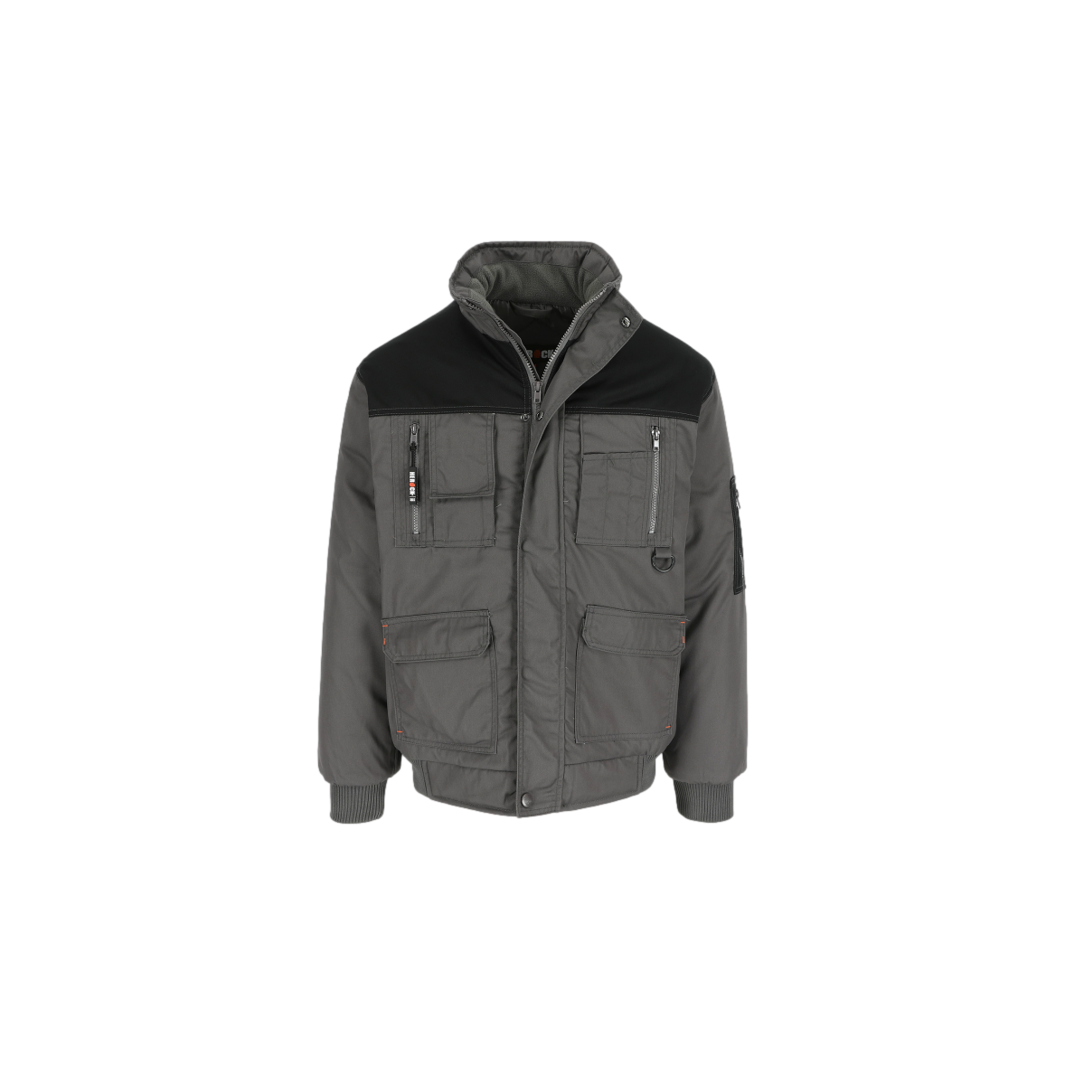 Typhon grey/black multi-pocket work jacket - Herock