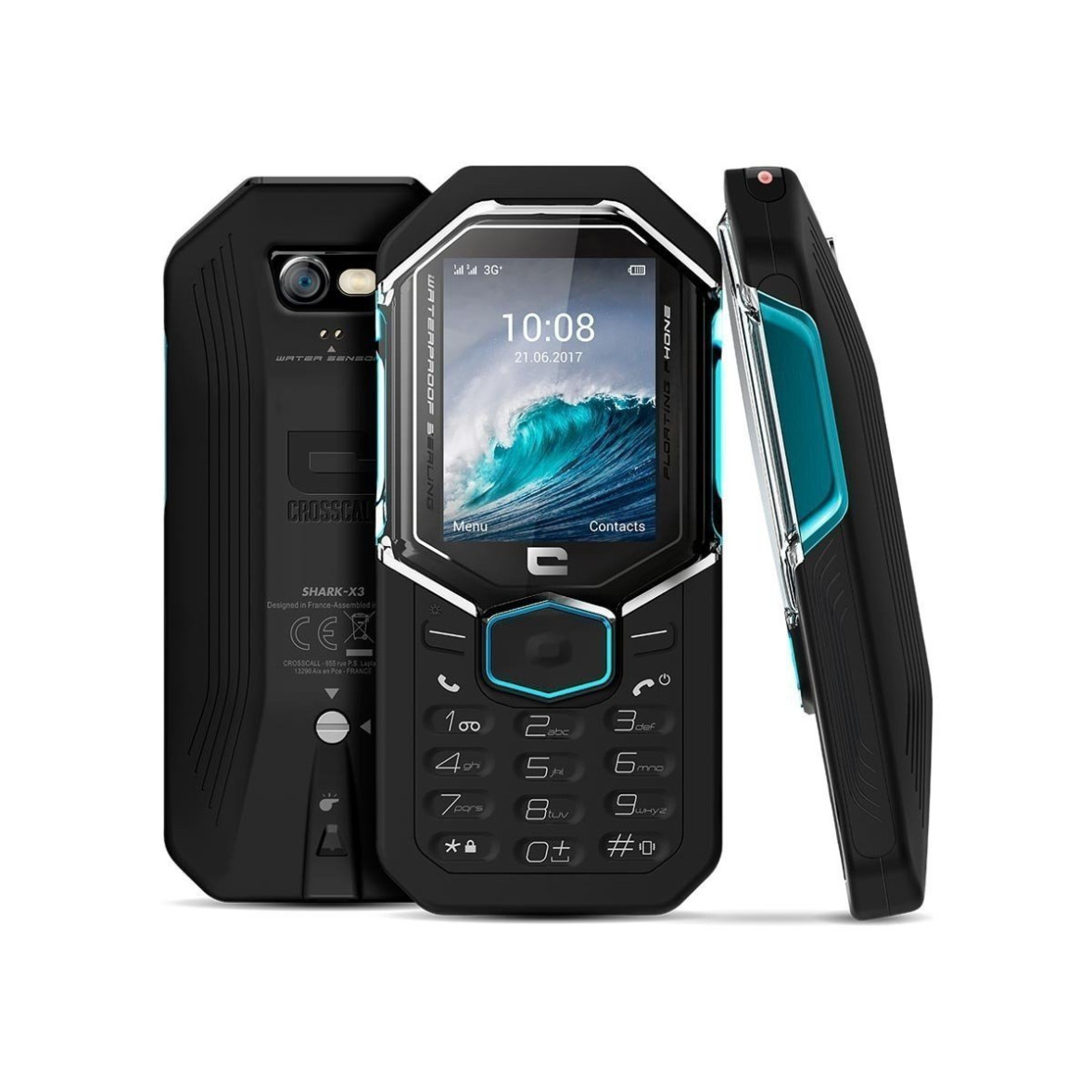 Smartphone resistente al agua SHARK-X3 con doble SIM - Crosscall