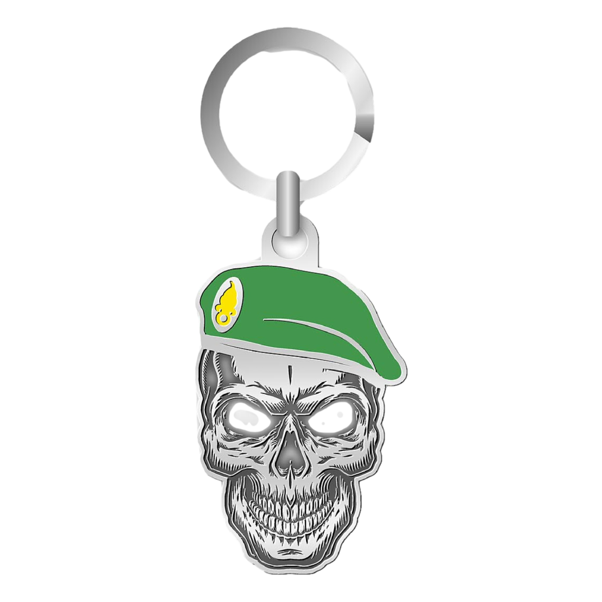 Llavero El Diablo Camina Con Nosotros - Army Design