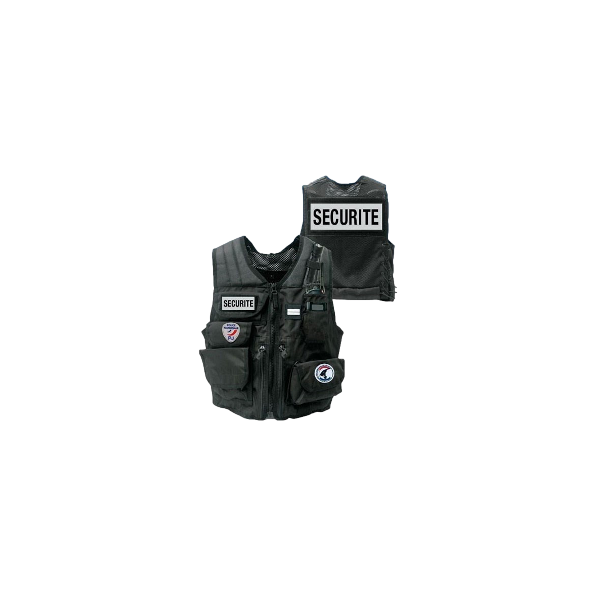 Colete de identificação para forças de segurança preto - Patrol