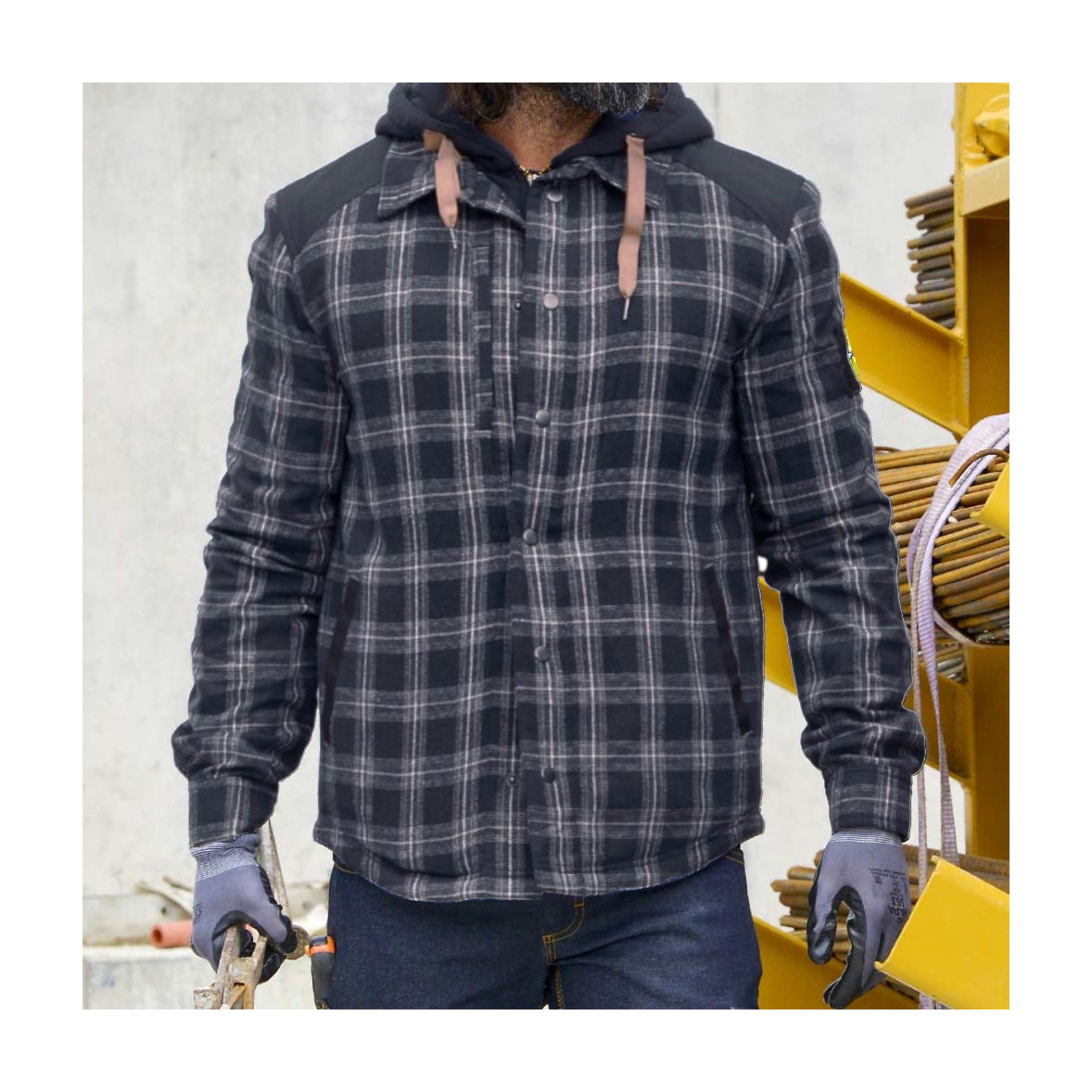 Navy Blue Graf Work Overshirt - Nine Worths by North Ways