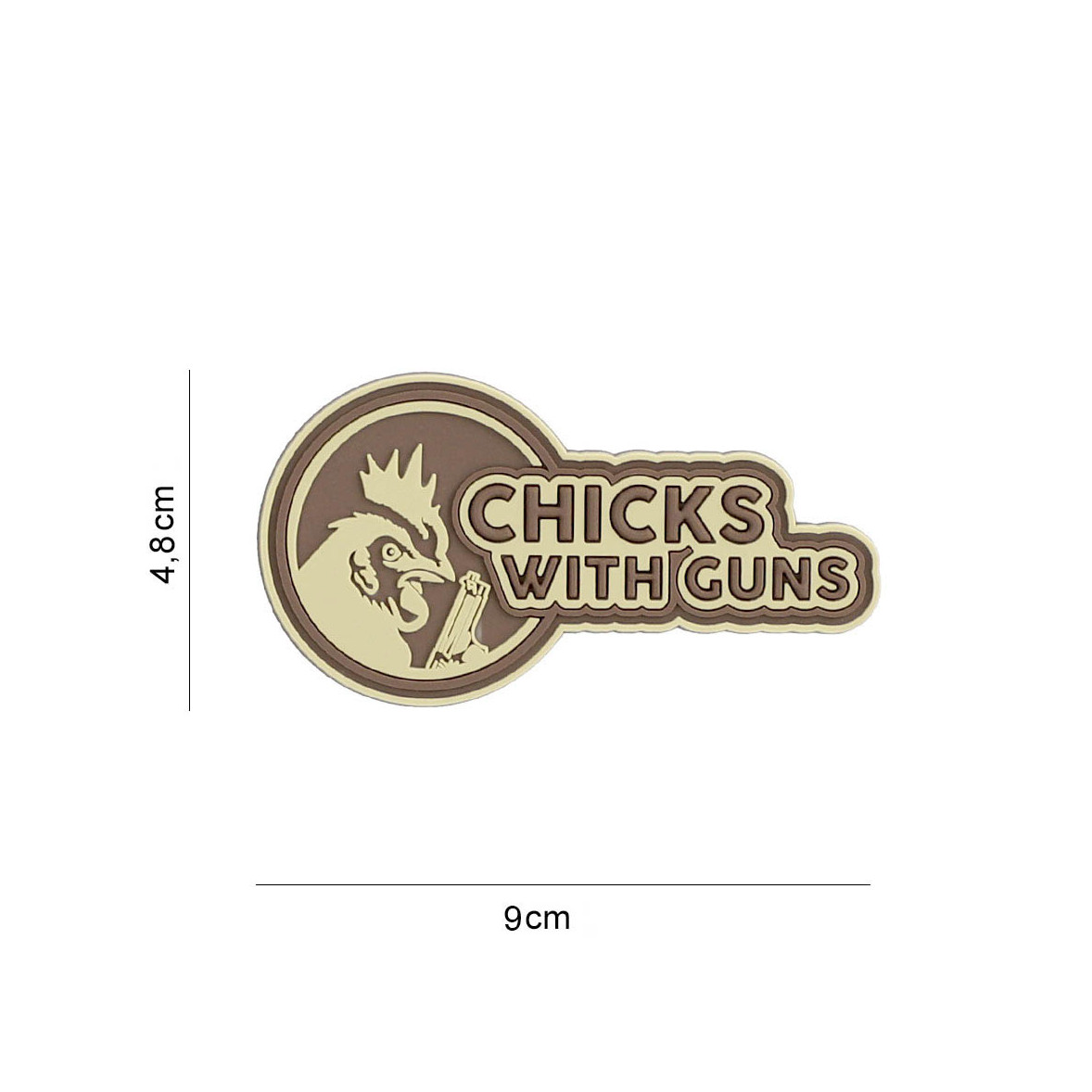 Patch 3D PVC Chicks with guns coyote marque 101 Inc