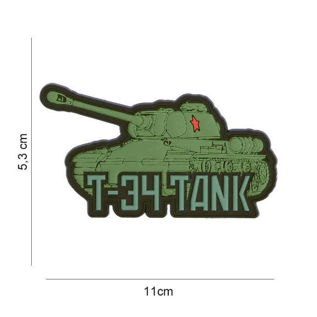 Patch 3D PVC T-34 tank - 101 Inc - vetsecurite.com