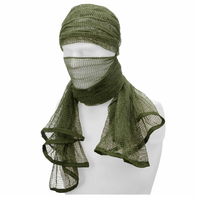 Écharpe filet résille commando olive - Brandit