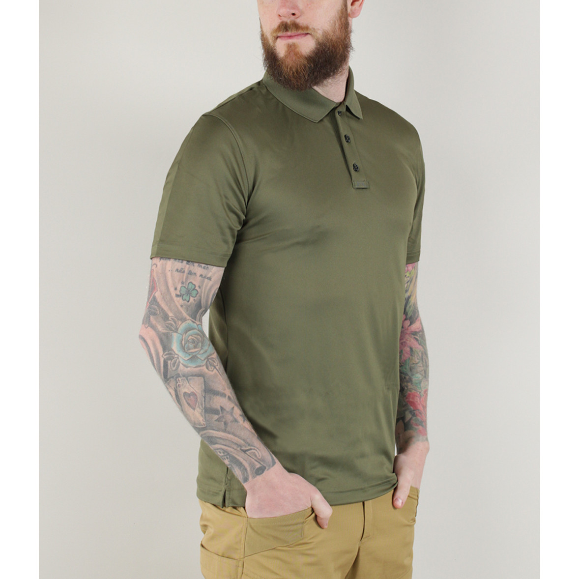 Polo Tactical Performance 2.0 Verde oliva - Under Armour
