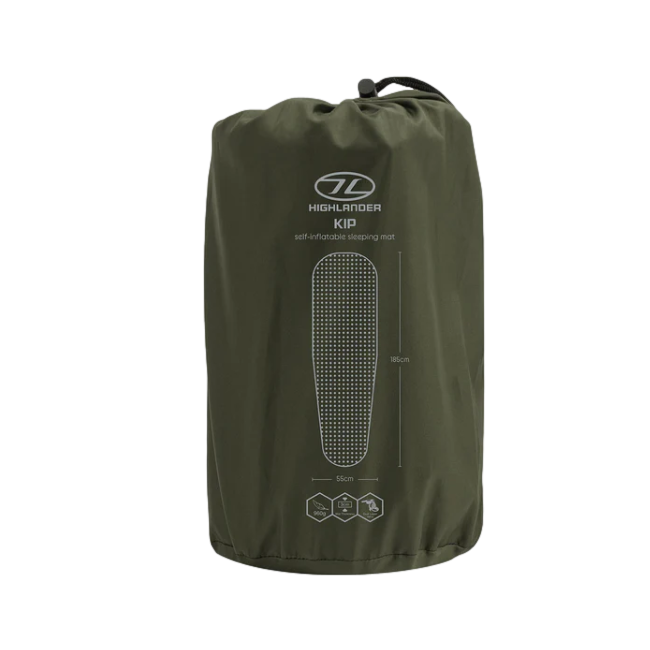 Matelas auto-gonflable KIP MAT olive - Highlander